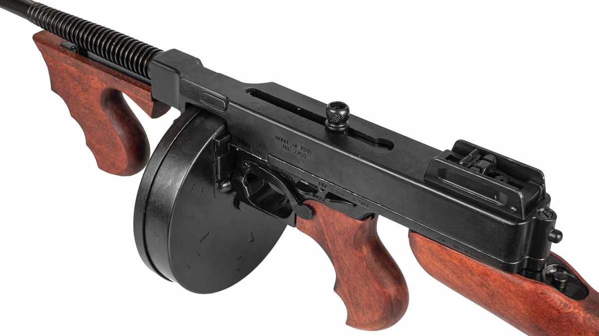 M1928 Thompson Deko Maschinenpistole Chicago Typewriter | Waffen-Schaulade