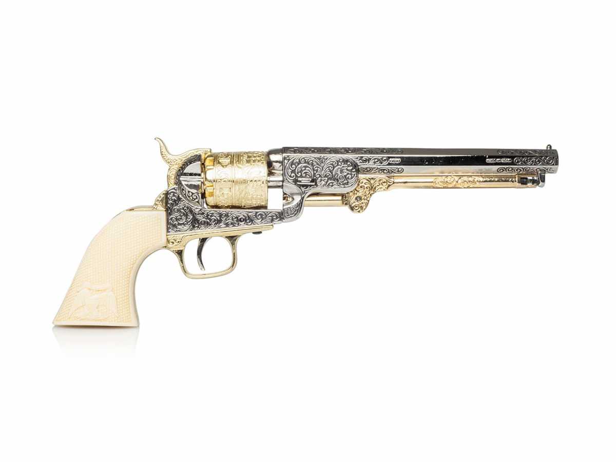 Colt Navy 1851 Deko Revolver General Custer Edition | Waffen-Schaulade