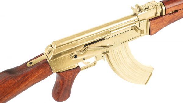 Kalaschnikow AK 47 Gold Edition Dekowaffe | Waffen-Schaulade