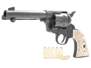 Colt 45 Peacemaker mit Munition - Deko Revolver | Waffen-Schaulade